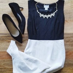 LOFT | Dresses | Loft Petites Colorblock Linen Blend Dress | Poshmark